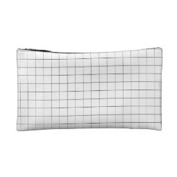 Grid Pattern Aesthetic Pouch | Zazzle