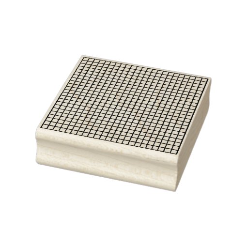 Grid Rubber Stamp | Zazzle