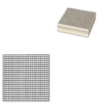 Grid Rubber Stamp | Zazzle