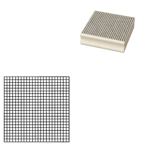 Grid Rubber Stamp | Zazzle