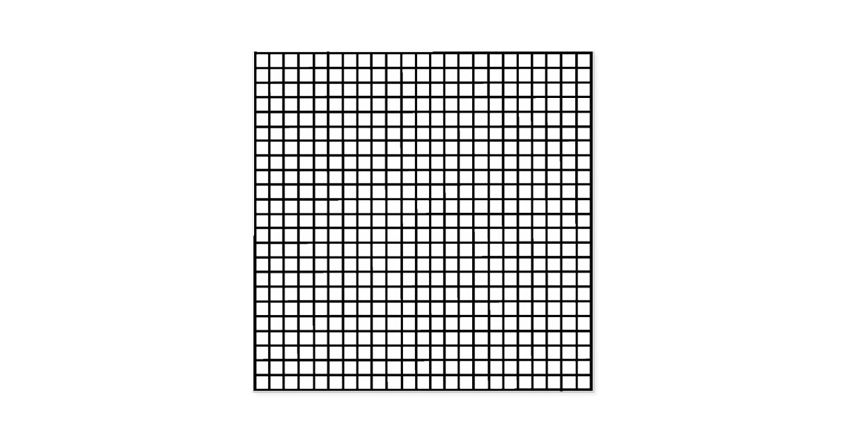 Grid Rubber Stamp | Zazzle