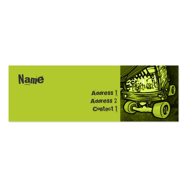 Grid - Skinny Business Card Templates