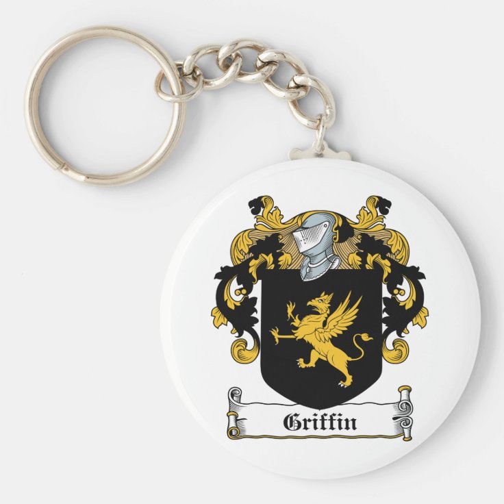 Griffin Family Crest Keychain | Zazzle
