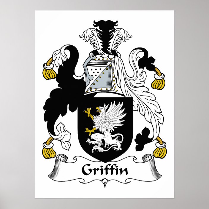 Griffin Family Crest Poster | Zazzle.com