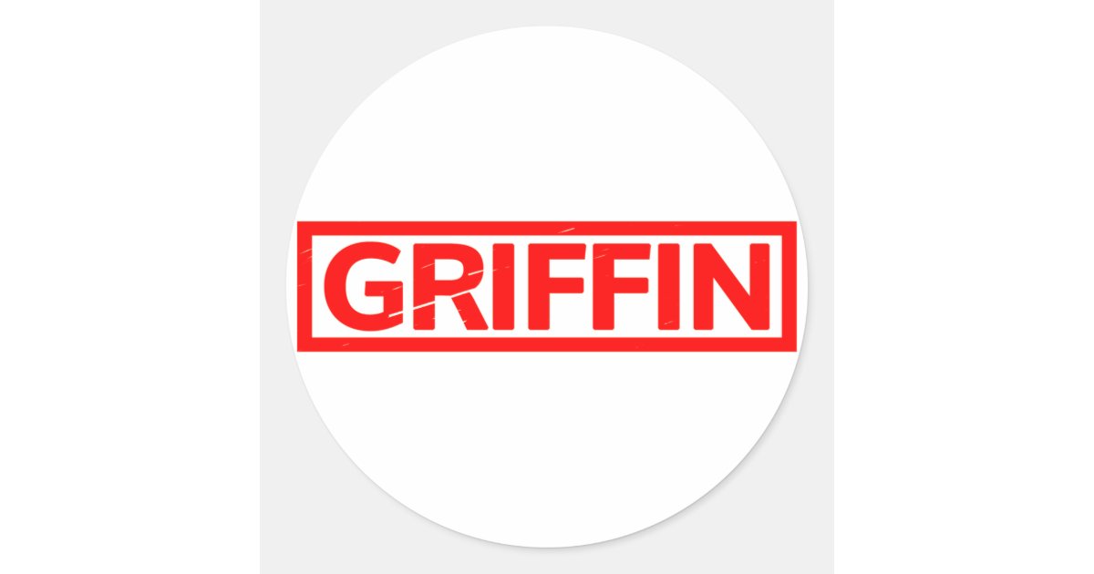 Griffin Stamp Classic Round Sticker | Zazzle
