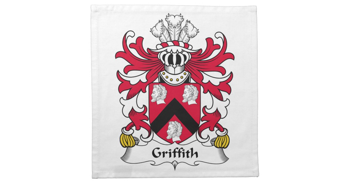 Griffith Family Crest Cloth Napkin | Zazzle