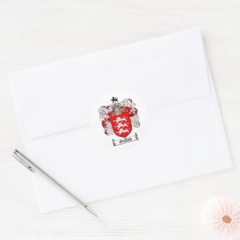 GRIFFITH FAMILY CREST - GRIFFITH COAT OF ARMS CLASSIC ROUND STICKER ...
