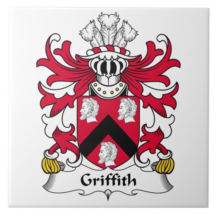 Griffith Family Crest Tile | Zazzle.com