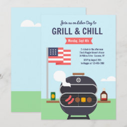 Grill and Chill Invitation | Zazzle