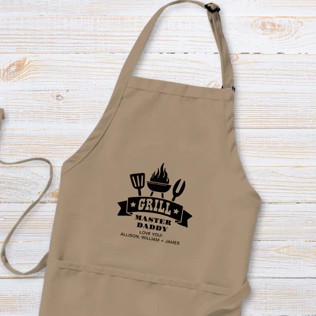 Grill Master Daddy Adult Apron | Zazzle