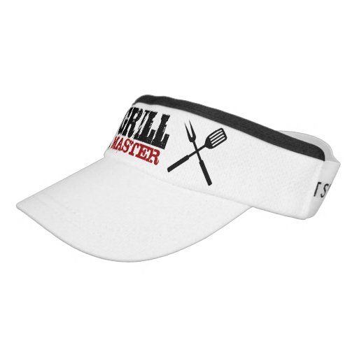 Grill Master sun visor cap for BBQ chef | Zazzle