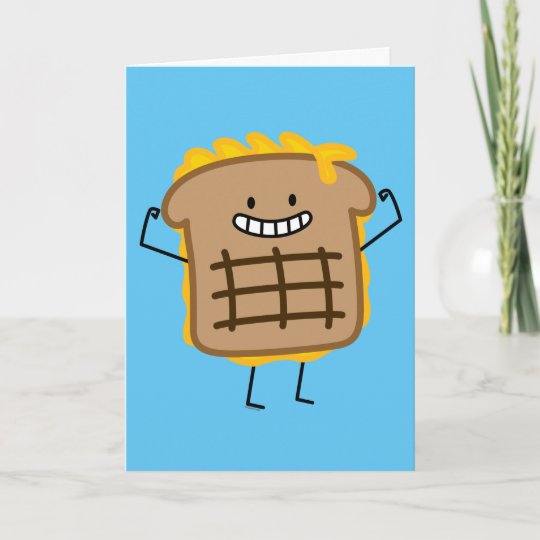 Grilled Cheese Sandwich Cheddar Toasted Bread Thank You Card | Zazzle.com