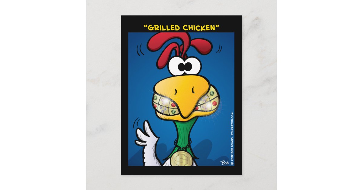 "Grilled Chicken" Postcard | Zazzle