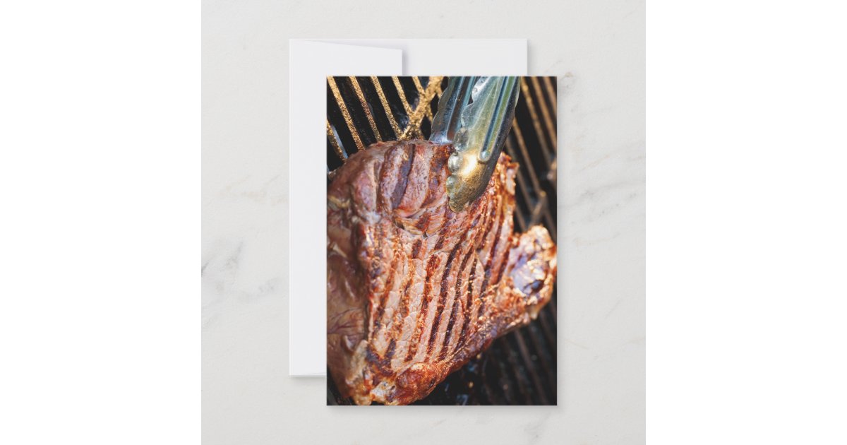 Grilled Steak Invitation Cards | Zazzle