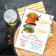 Grillin and Chillin BBQ Hamburger Birthday Invitation | Zazzle