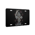Grim Reaper Awaits Skull With Cross License Plate | Zazzle