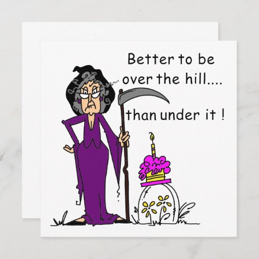Grim Reaper Birthday Humor Card | Zazzle