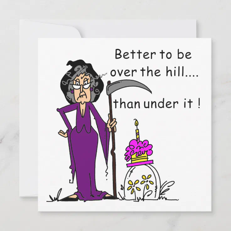 Grim Reaper Birthday Humor Card | Zazzle