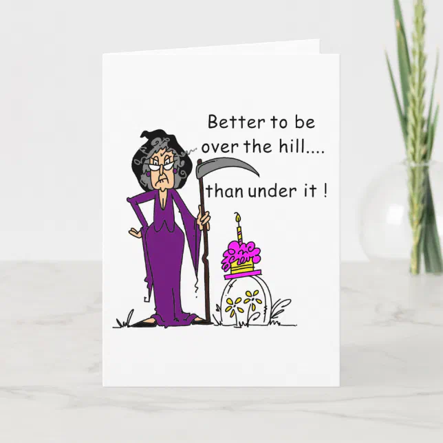 Grim Reaper Birthday Humor Card | Zazzle