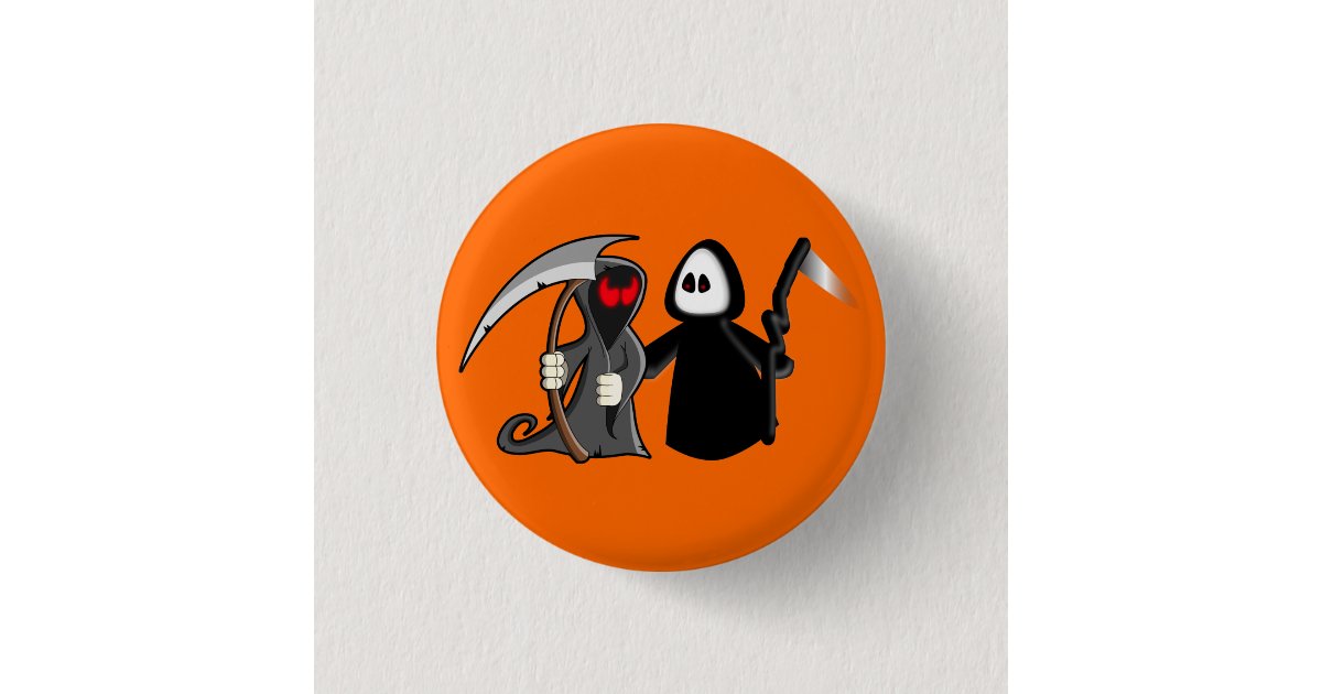 Grim Reaper Death Button | Zazzle
