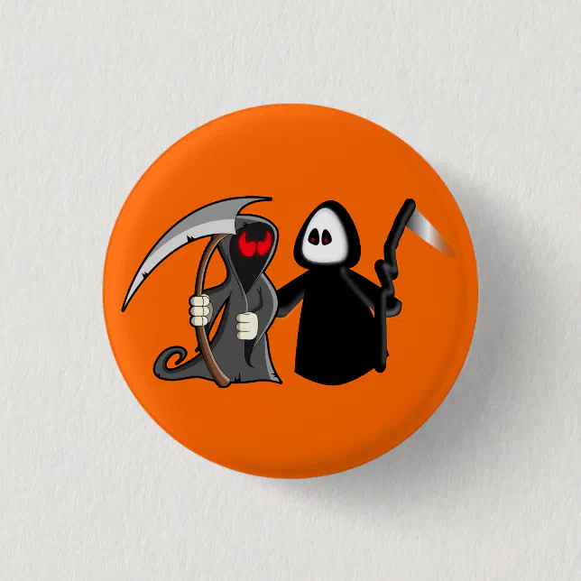 Grim Reaper Death Button | Zazzle