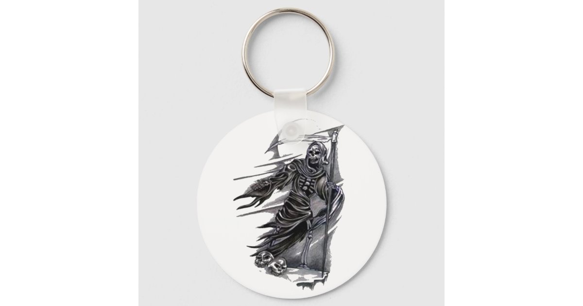 Grim Reaper Taking Souls Keychain | Zazzle