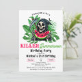 Grim Reaper Watermelon Summerween Birthday Party Invitation | Zazzle