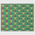 Grinch | Christmas Holiday Wreath Wrapping Paper | Zazzle