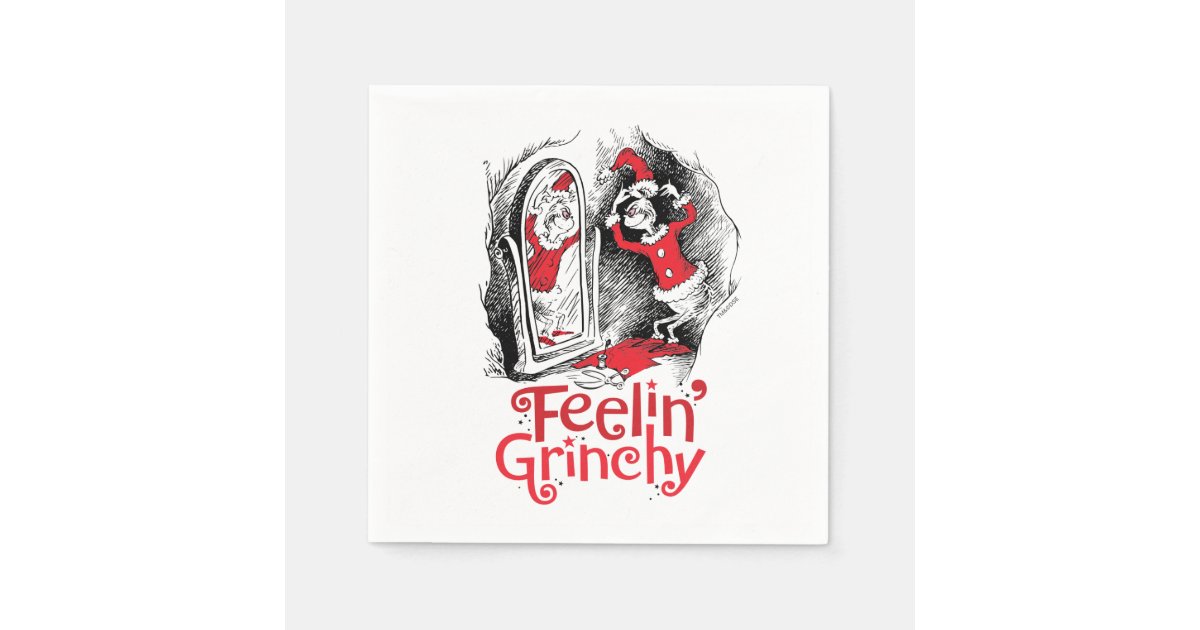 Grinch | Feeling Grinchy Napkins | Zazzle