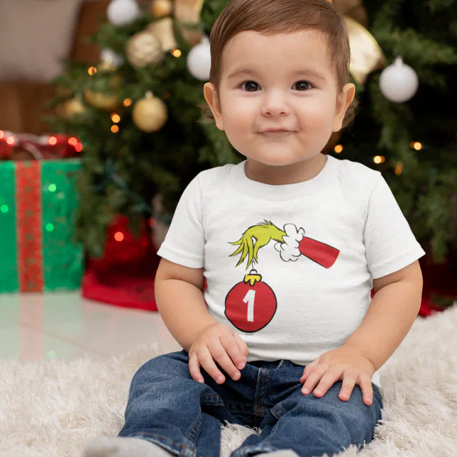 Grinch | First Birthday Baby T-Shirt | Zazzle