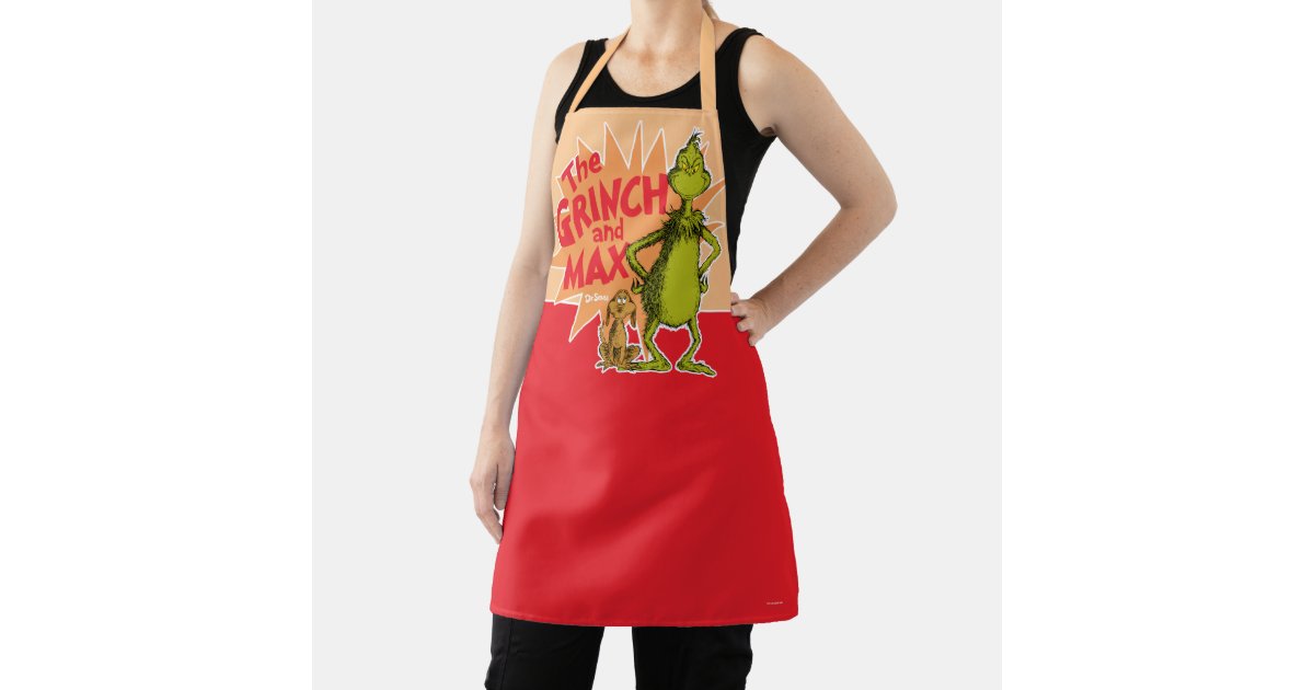 Grinch | Grinch & Max Starburst Apron | Zazzle