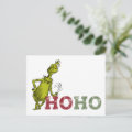Grinch | Ho Ho Ho Postcard | Zazzle