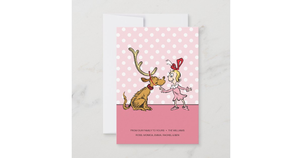 Grinch | Max & Cindy Lou Who Card | Zazzle
