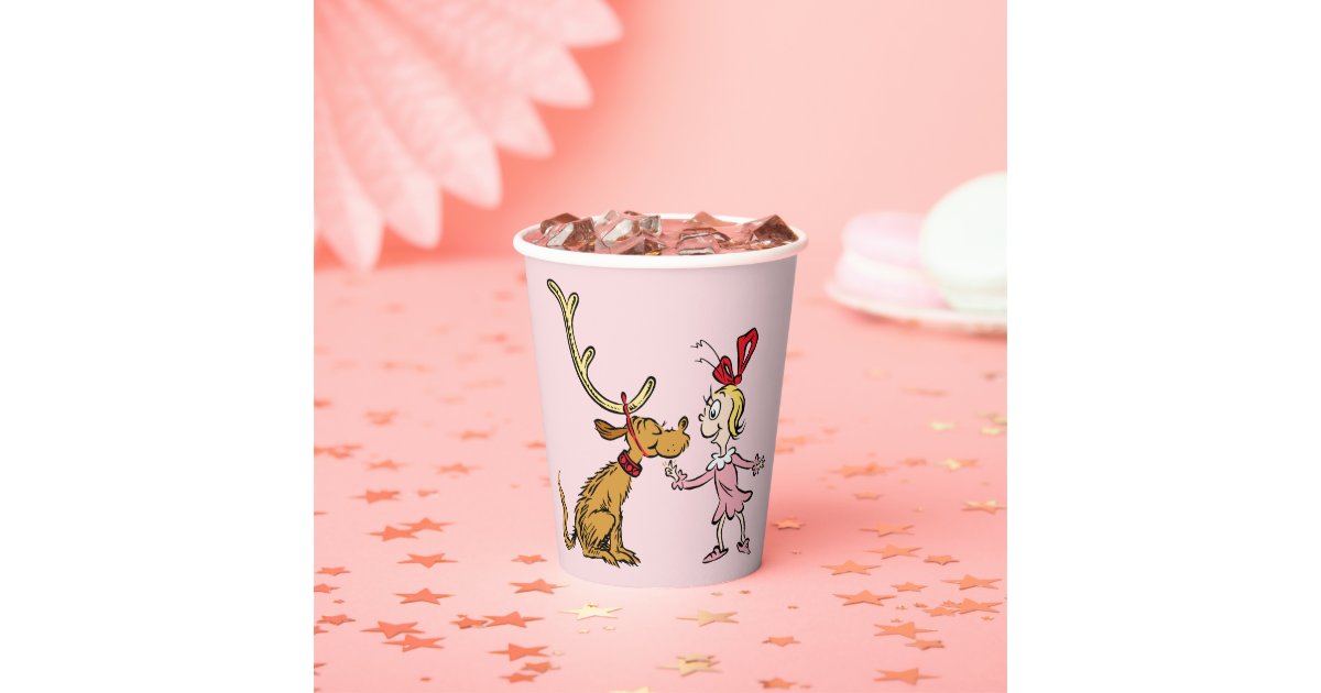 Grinch | Max & Cindy Lou Who Paper Cups | Zazzle