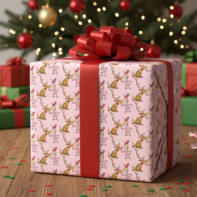 Grinch | Max & Cindy Lou Who Wrapping Paper Sheets | Zazzle