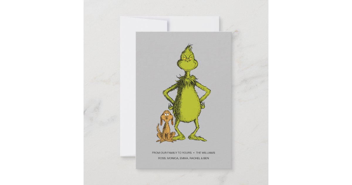 Grinch | Max & Grinch Stance Card | Zazzle