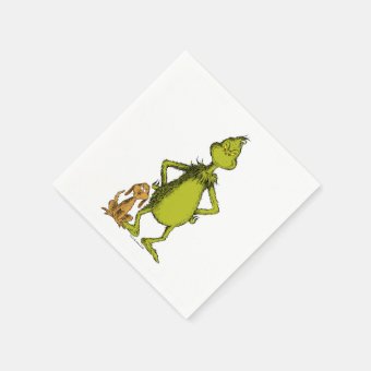 Grinch | Max & Grinch Stance Napkins | Zazzle