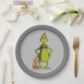 Grinch | Max & Grinch Stance Paper Plates | Zazzle