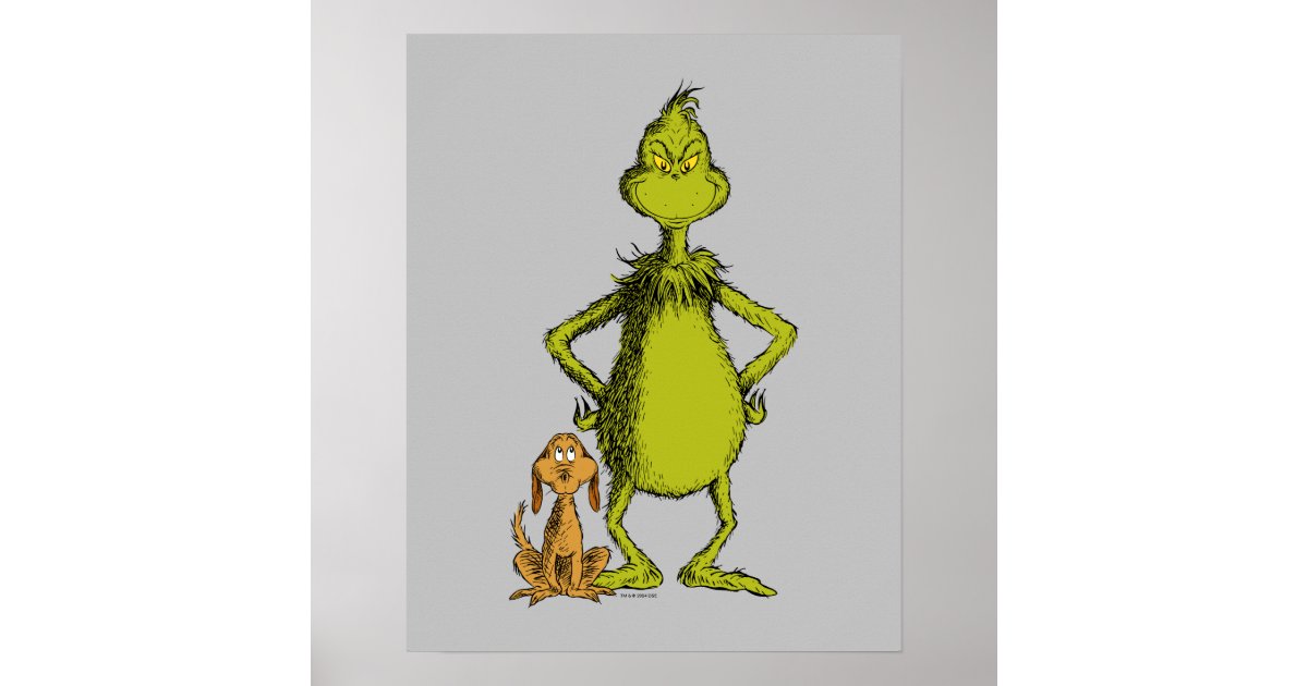 Grinch | Max & Grinch Stance Poster | Zazzle