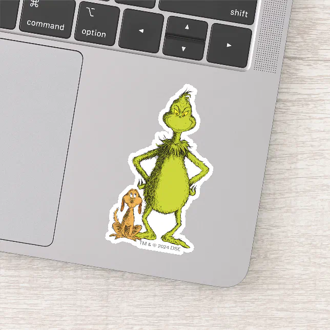 Grinch | Max & Grinch Stance Sticker | Zazzle