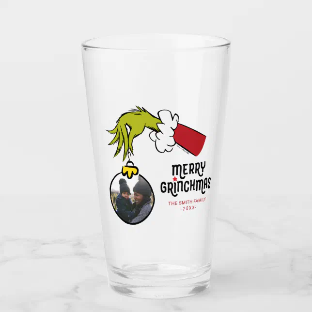 Grinch | Merry Grinchmas Photo Glass | Zazzle