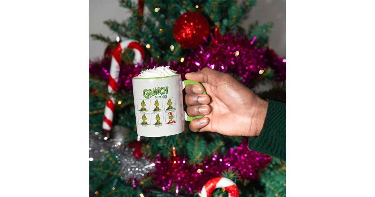 Grinch | Moods Chart Christmas Edition Mug | Zazzle