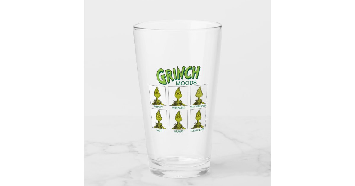 Grinch | Moods Chart Glass | Zazzle