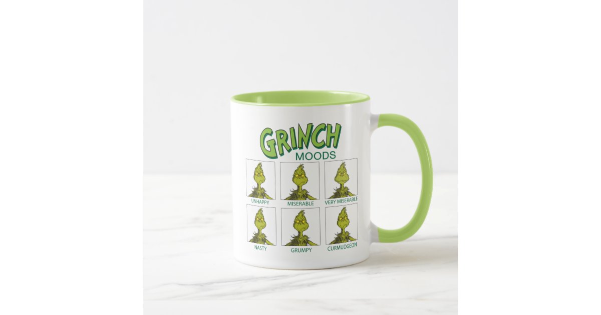 Grinch | Moods Chart Mug | Zazzle