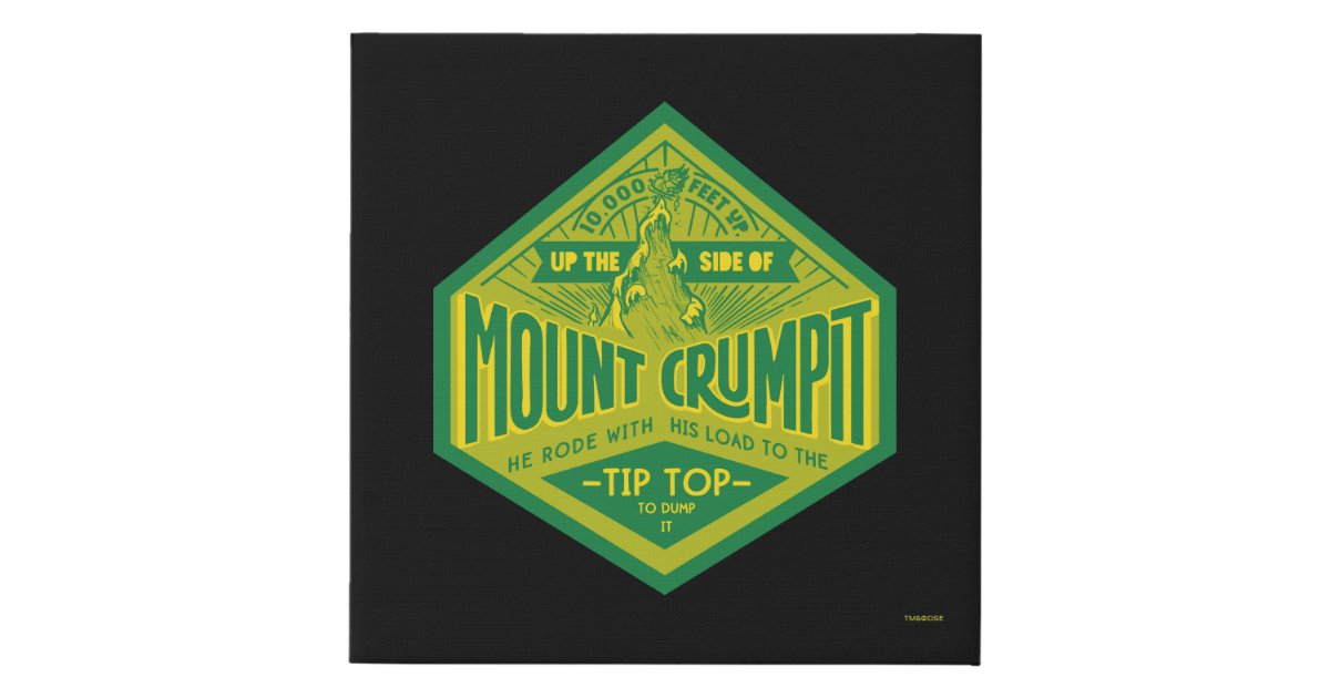 Grinch | Mount Crumpit Faux Canvas Print | Zazzle