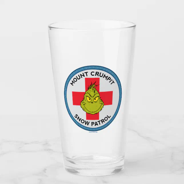 Grinch | Mt. Crumpit Snow Patrol Glass | Zazzle
