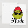 Grinch | The Dude Postcard | Zazzle
