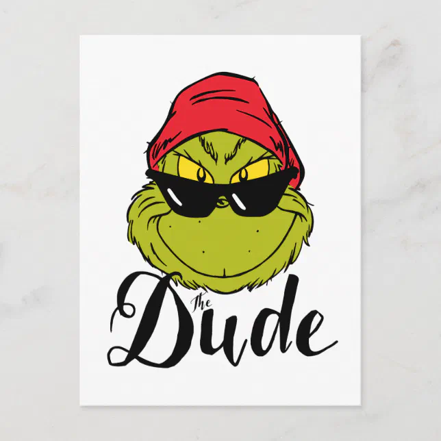 Grinch | The Dude Postcard | Zazzle