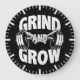 Grind and Grow - Gym Workout Motivation Large Clock | Zazzle