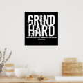 GRIND HARD Poster | Zazzle